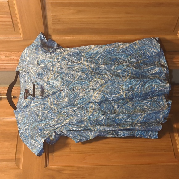 Cocomo | Tops | X Blue Paisley Cocomo Blouse | Poshmark